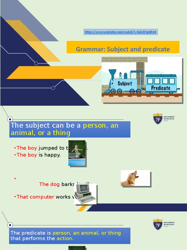 Grammar: Subject and Predicate Explained | PDF