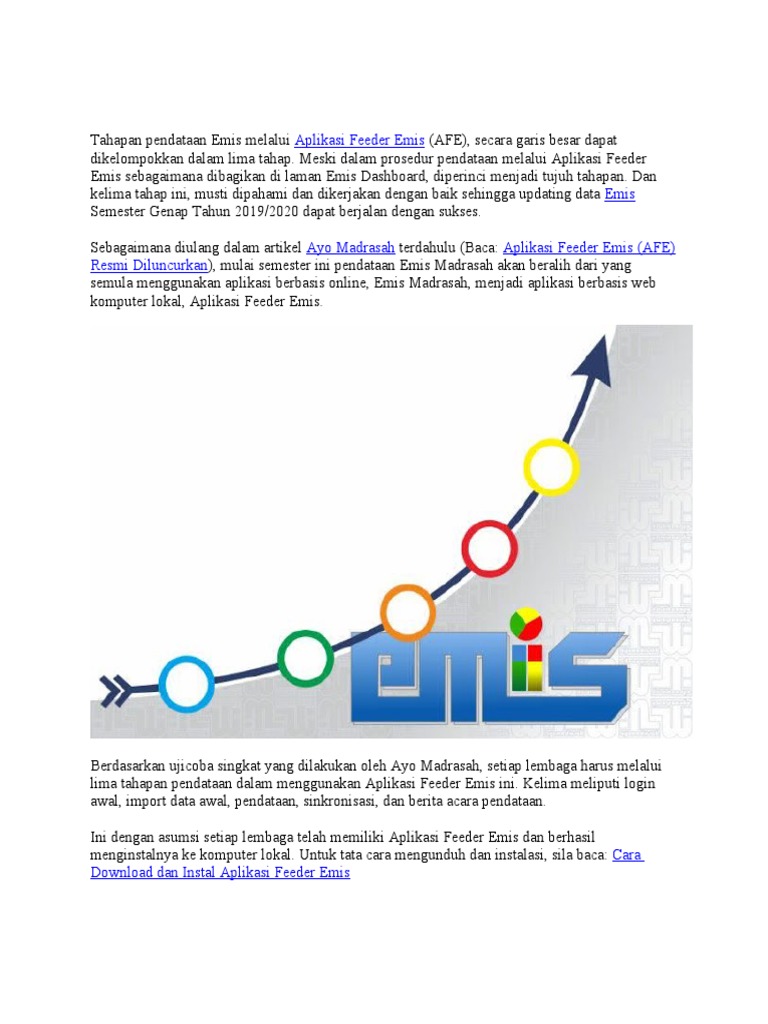 Tahapan Pendataan Emis 2019-2020 | PDF
