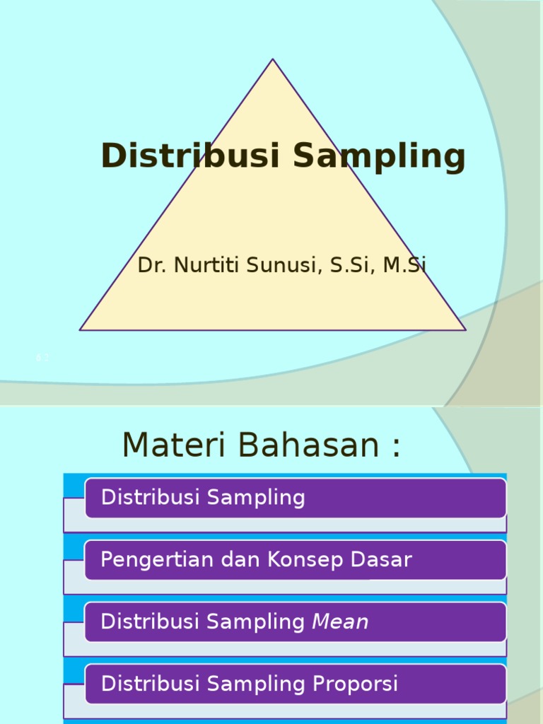 Distribusi-Sampling (Daring) .PPSX | PDF