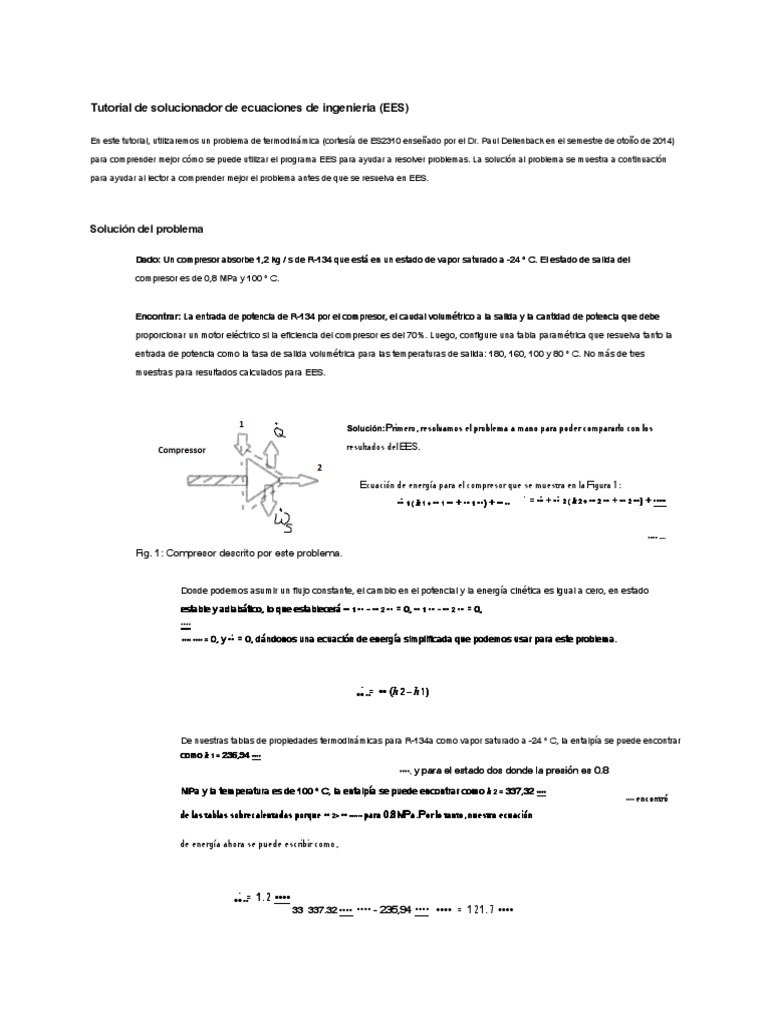 Ees Example - En.es | PDF | Entalpía | Ecuaciones
