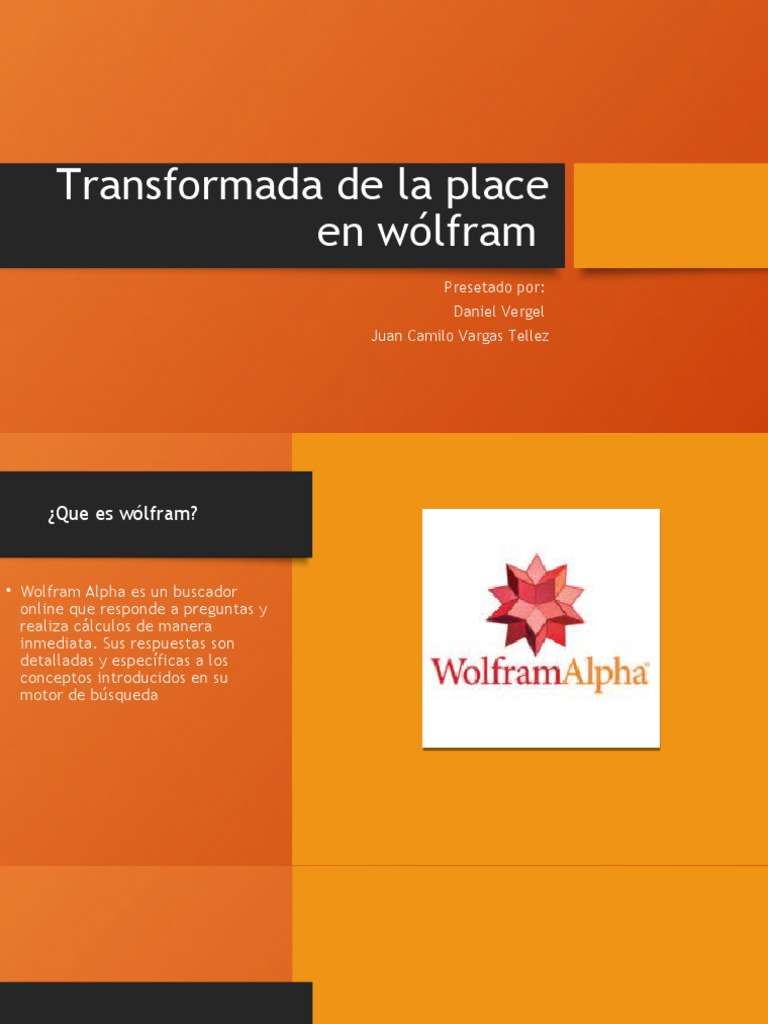 Transformada de La Place en Wólfram | PDF
