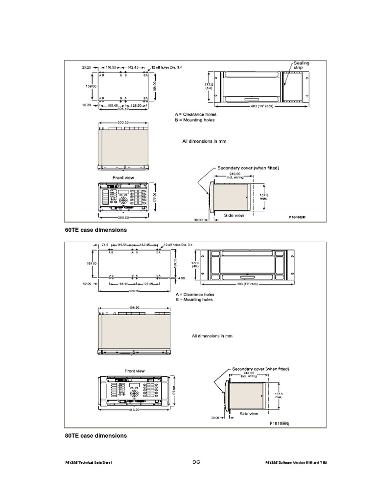 P543 - Case Dimensions PDF | PDF