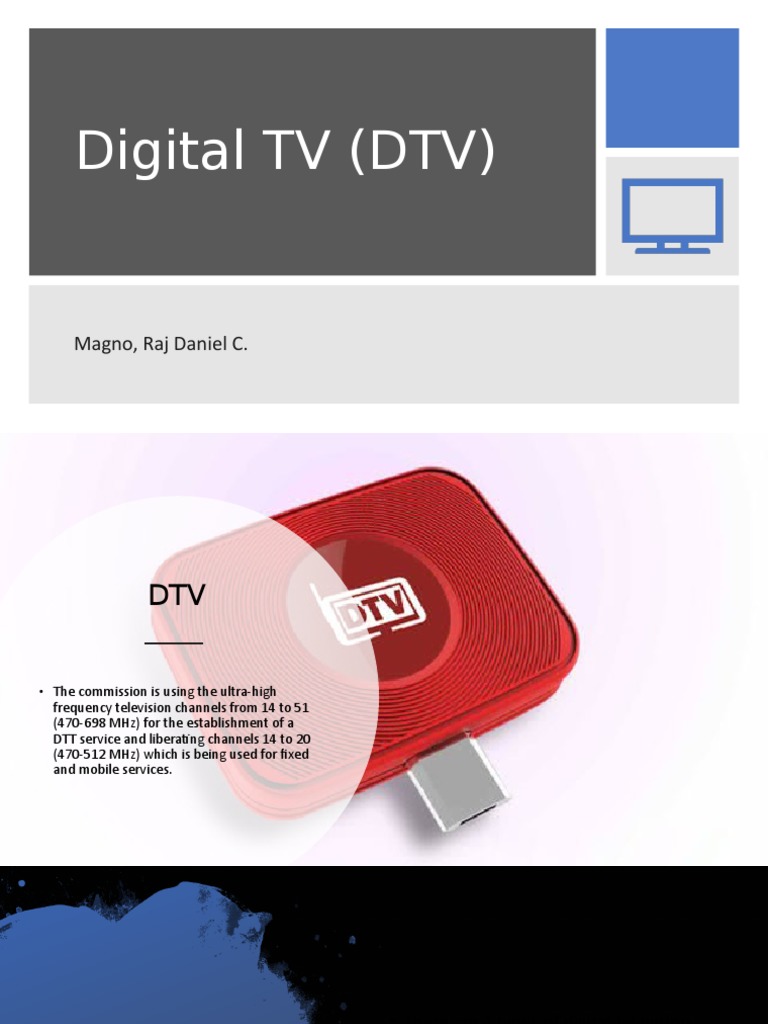 Digital TV (DTV) | PDF | Satellite Television | Cable Television
