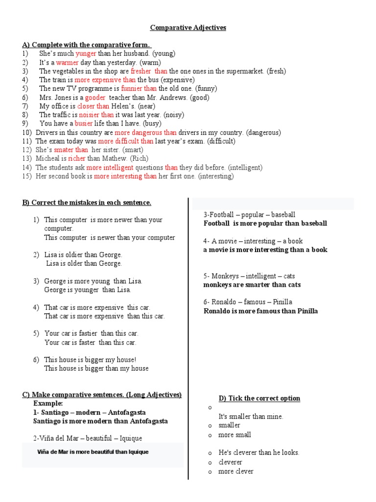 Comparativeadjectives - Amparo Moreno Florez