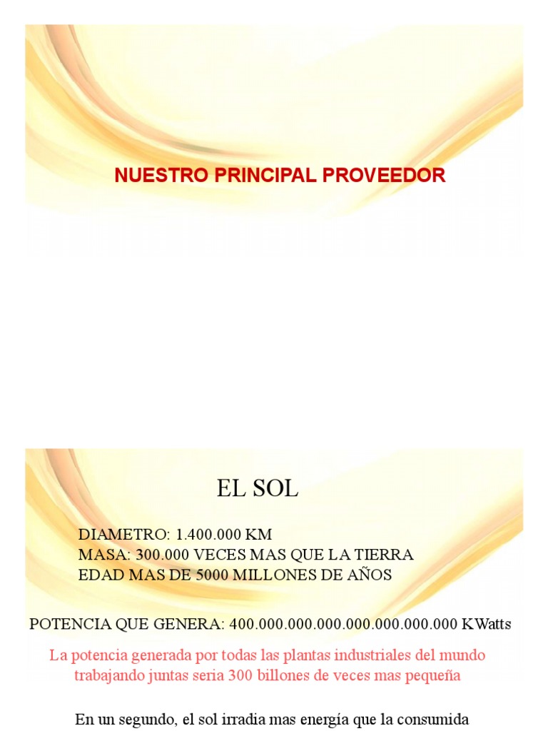 Datos Clave sobre el Sol y su Energía | PDF