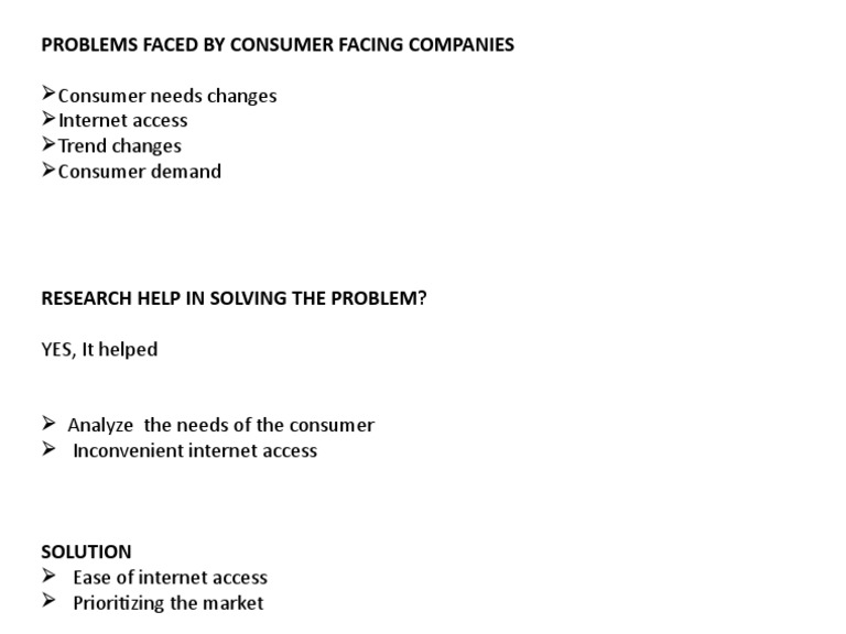 Challenges for Consumer-Facing Companies | PDF