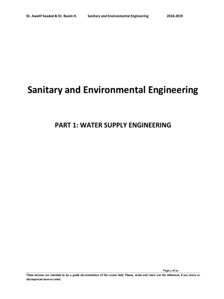 04 WATER SUPPLY ENGINEERING-LECTURE 4-Water Distribution Systems 2019 ...