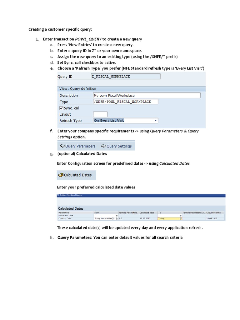 Creating Cust Specific POWL Query PDF | PDF | Information Retrieval | Information Technology ...