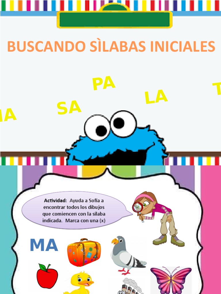 Buscando Silabas Iniciales, Sa, Fa, Ta, Ma, Na | PDF