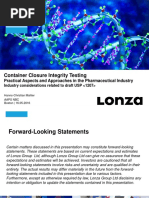 Usp 1663 | PDF | Packaging And Labeling | Pharmaceutical Formulation