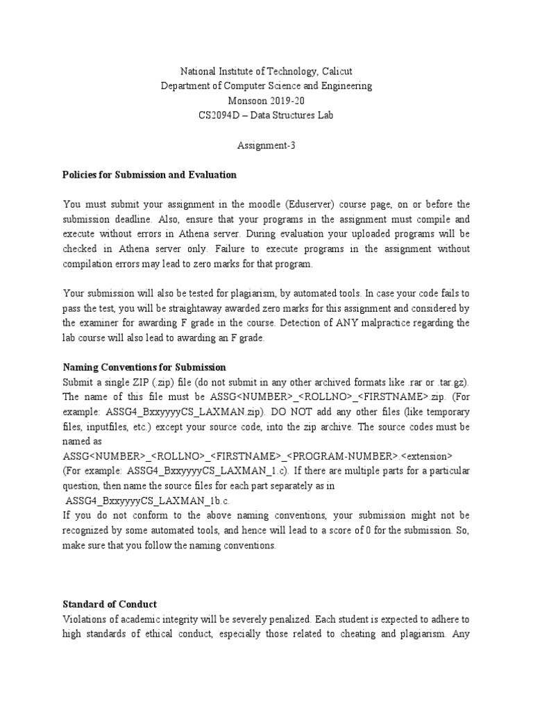 Assignment3-NIT CALICUT DSA | PDF | Discrete Mathematics | Applied Mathematics