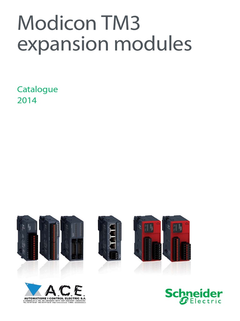 Modicon TM3 Expansion Modules: Catalogue 2014 | PDF | Programmable ...