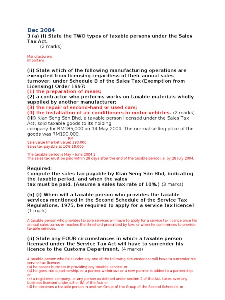 Sales Tax and Service Tax Overview | PDF | Sales Taxes In The United ...