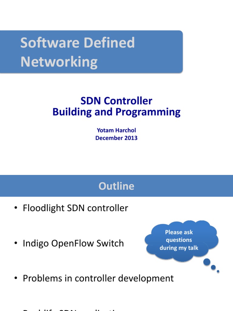 Software Defined Networking: SDN Controller Building and Programming | PDF | Virtual Machine ...