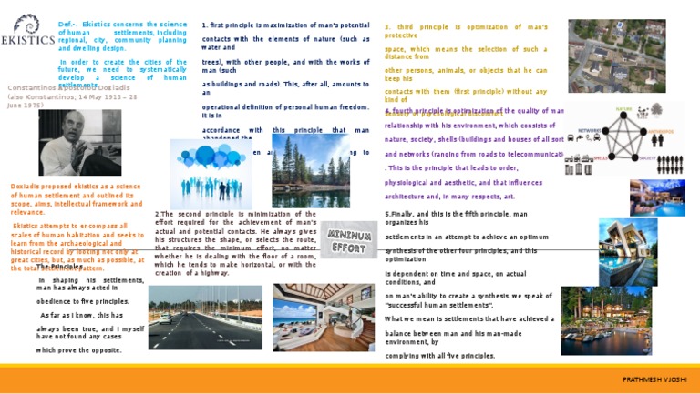 Principles of Ekistics in Human Settlements | PDF | Psychological ...