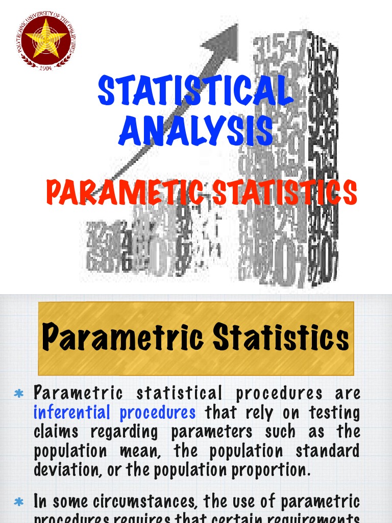 Parametric - Statistical Analysis PDF | PDF | Statistical Hypothesis ...