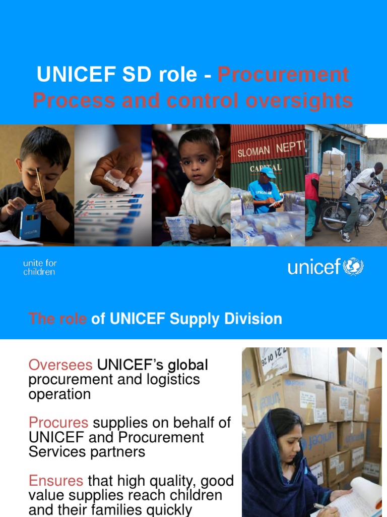 UNICEF Supply Division Procurement Overview | PDF | Procurement ...
