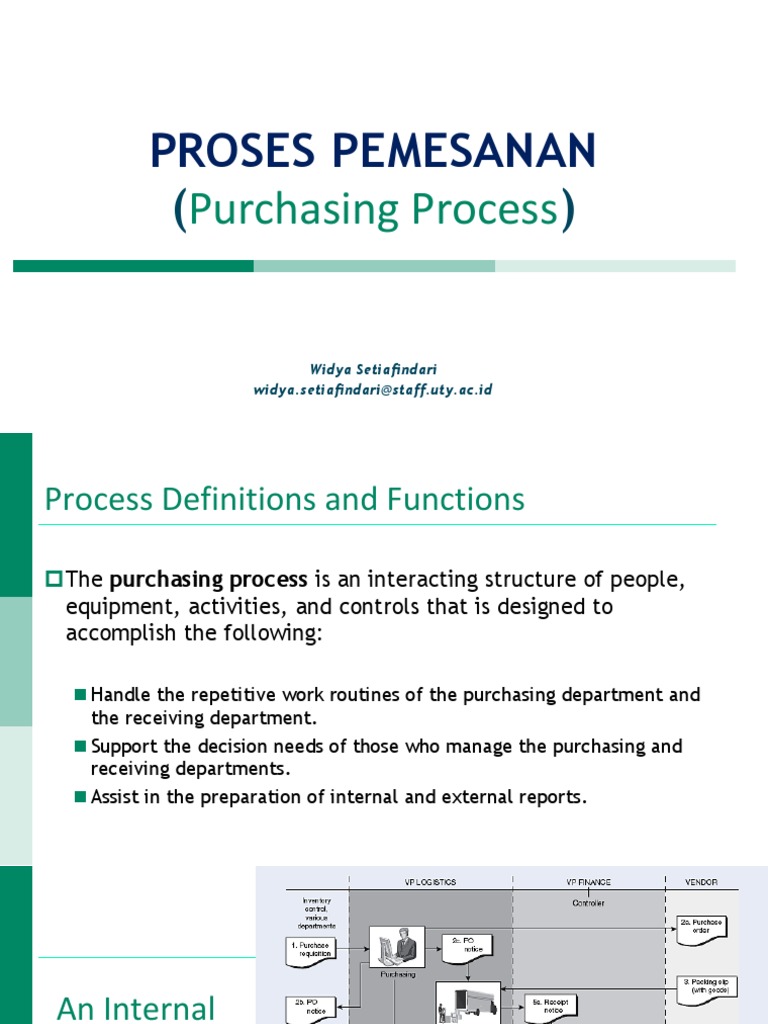 SCM - Proses Pemesanan | PDF | Accounts Payable | Supply Chain