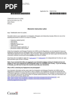 Biometric Instruction Letter | PDF | Human Migration | Immigration