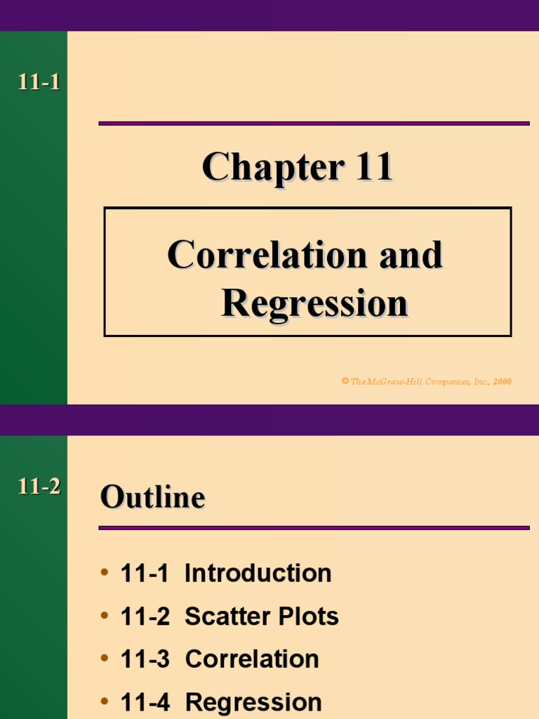 Correlation and Regression | PDF | Correlation And Dependence | Coefficient Of Determination