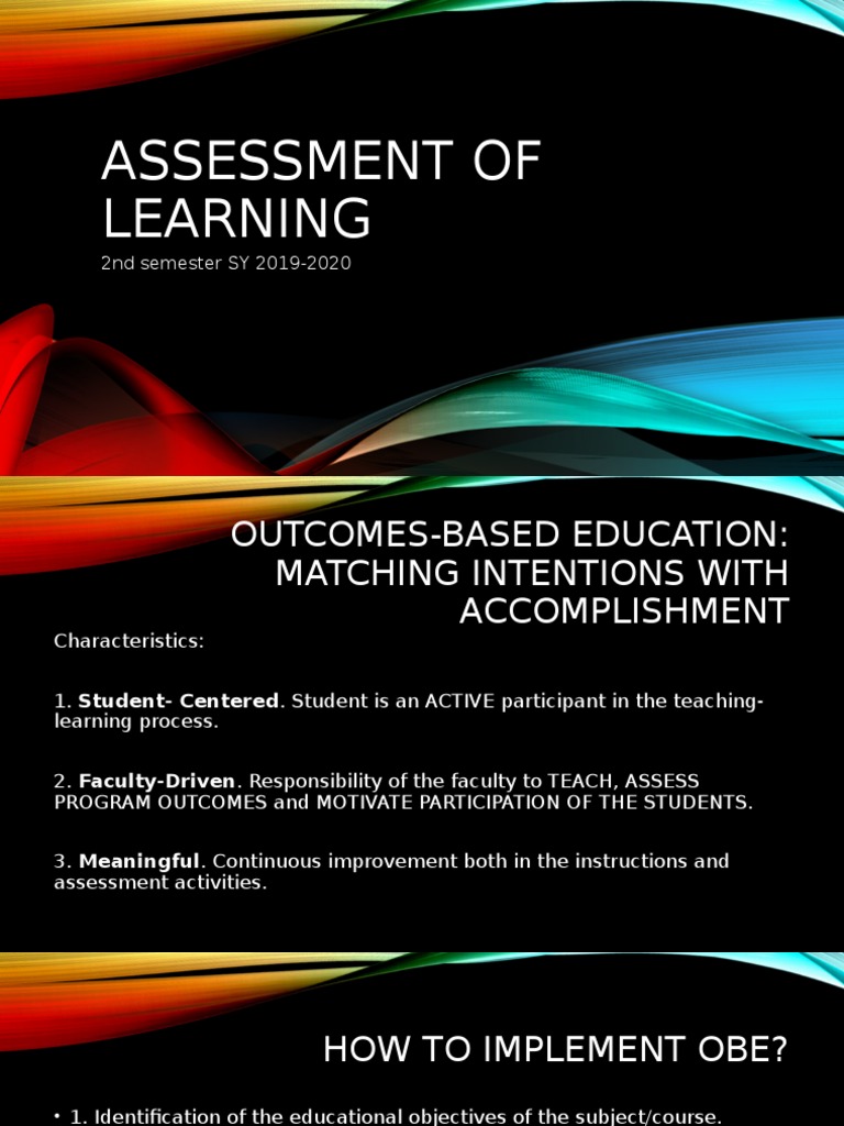 Assessment of Learning | PDF | Educational Assessment | Rubric (Academic)