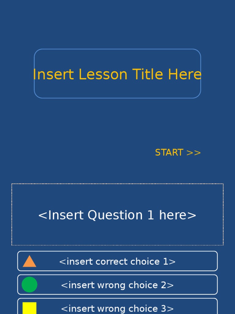 Insert Lesson Title Here: Start | PDF