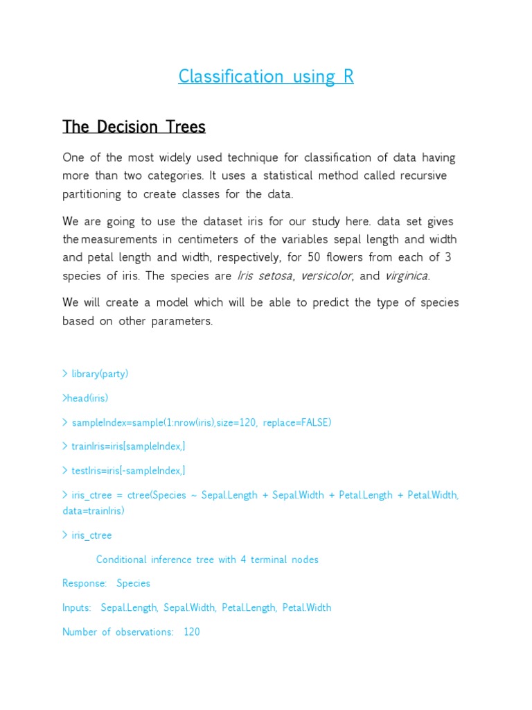 Classification Using R | PDF | Factor Analysis | Cluster Analysis