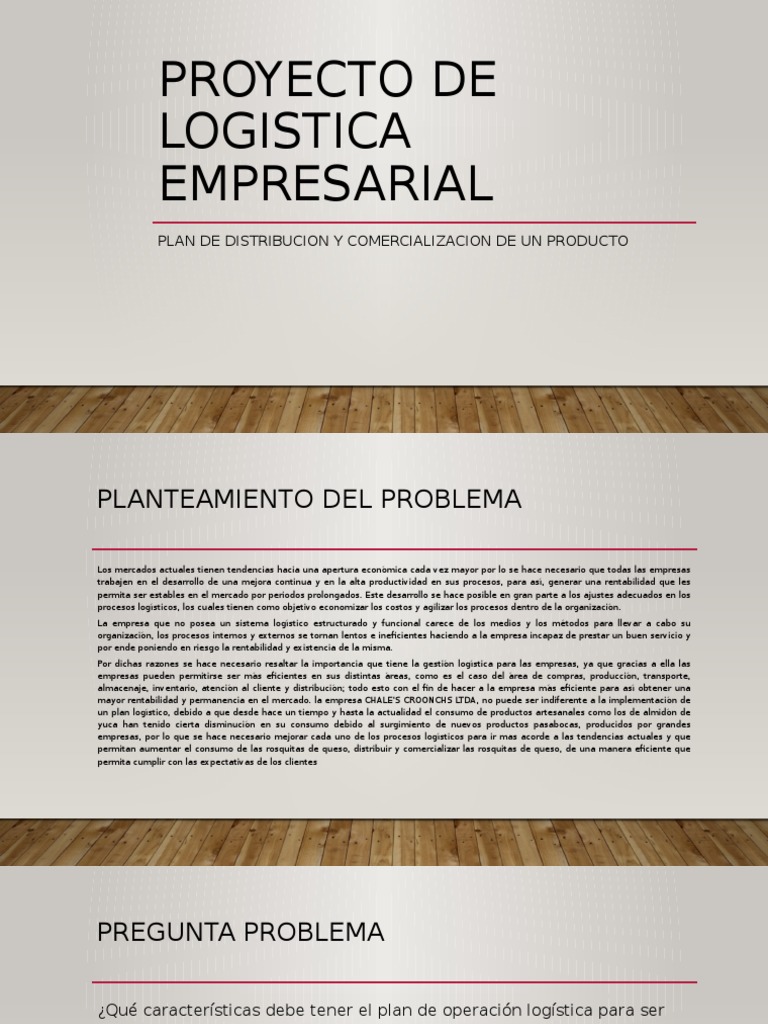 Proyecto de Logistica Empresarial | PDF | Logística | Marketing