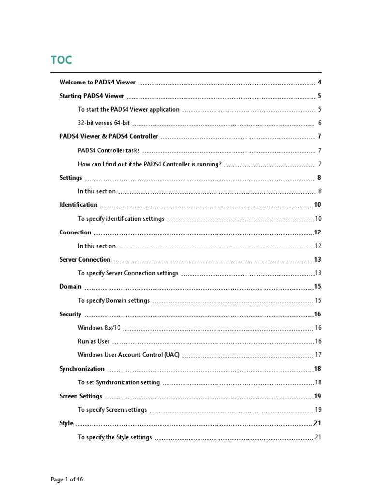 Welcome To PADS4 Viewer 4 Starting PADS4 Viewer 5 | PDF | Display ...