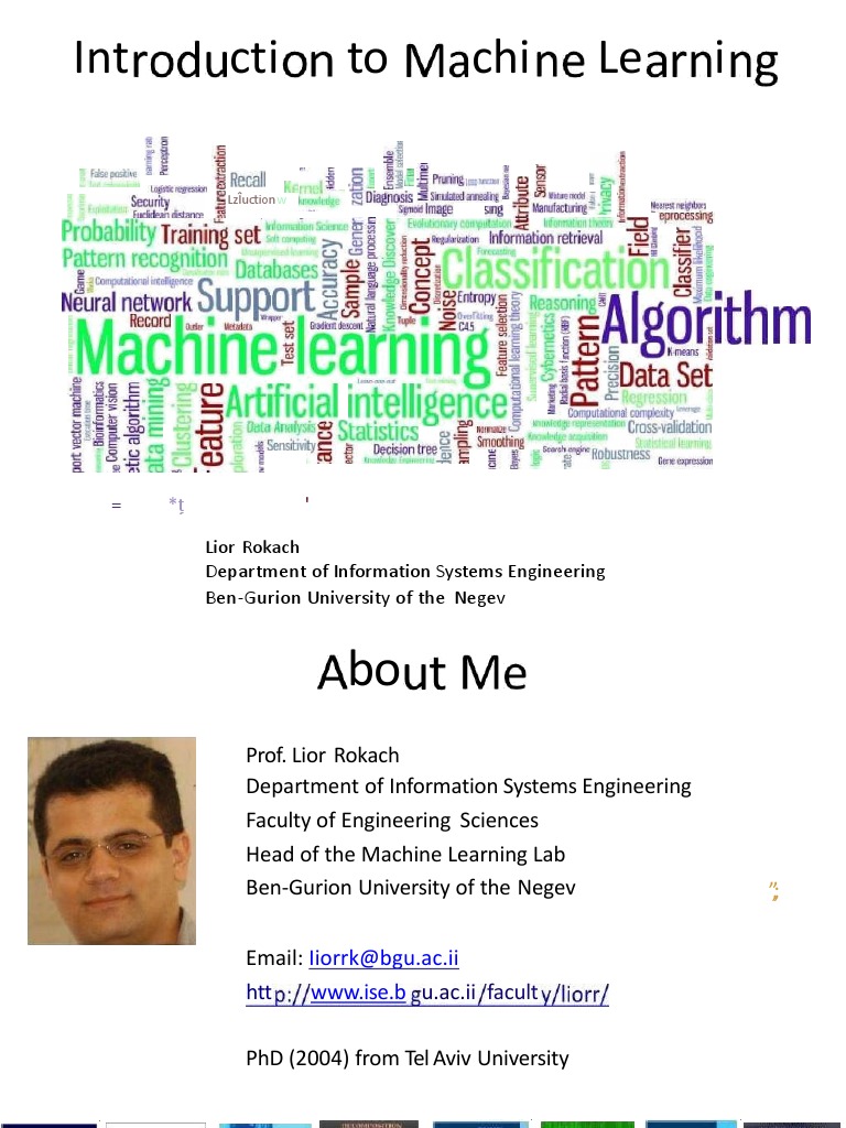 (PDF) Introduction To Machine Learning PDF | PDF | Occam's Razor | Statistical Classification