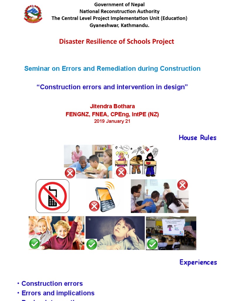 2019-01-18 - Construction Errors and Intervention in Design | PDF ...