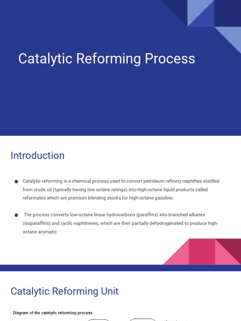 Catalytic Reforming Process | PDF | Fuels | Chemical Process Engineering