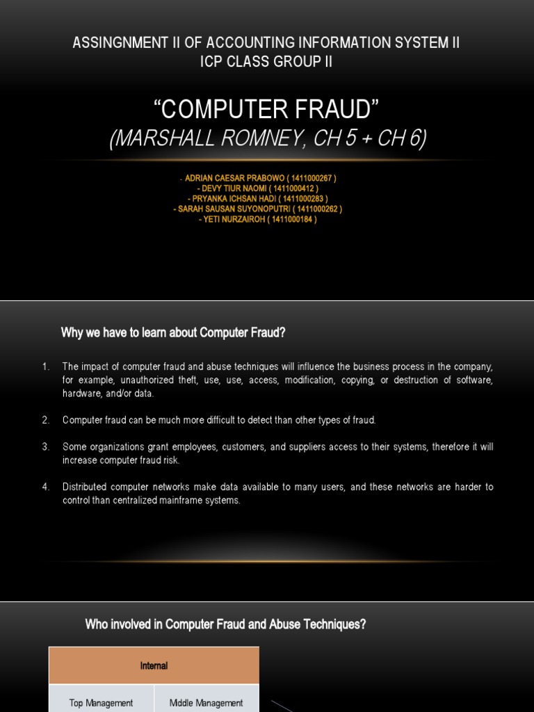 Computer Fraud and Abuse Techniques | PDF | Fraud | Risk