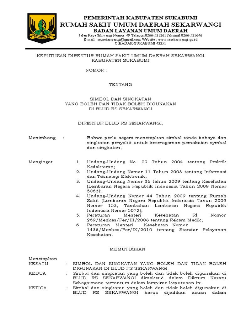 SK SIMBOL Dan Singkatan | PDF