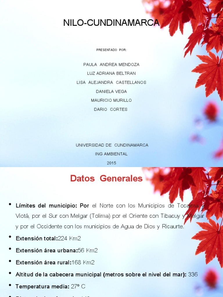 Nilo Cundinamarca | PDF | Naturaleza