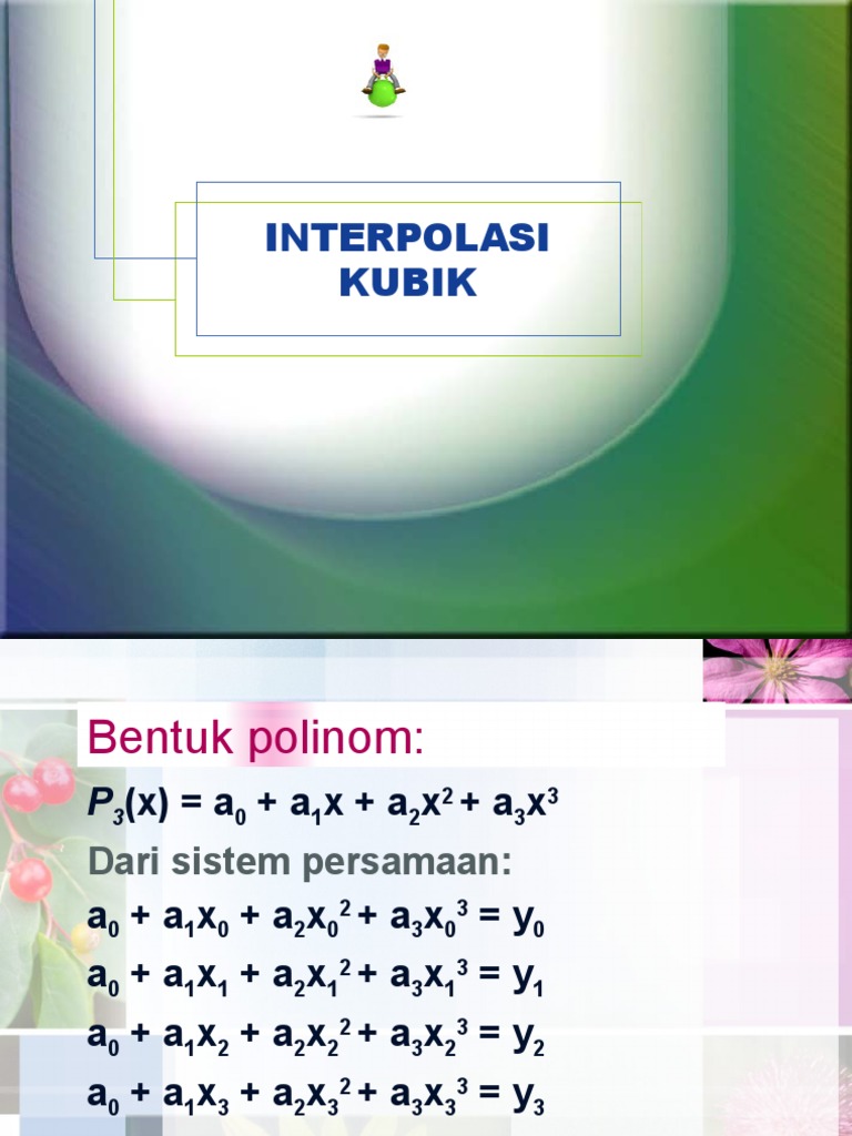 Interpolasi Kubik | PDF | Metode & Bahan Ajar