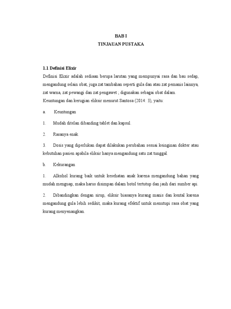 Formulasi Elixir Ambroxol dan Kelarutannya | PDF