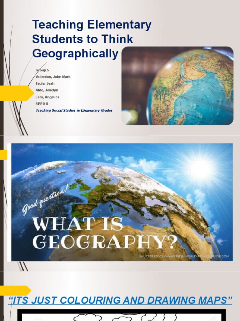 Teaching Elementary Students To Think Geographically | PDF | Geography ...