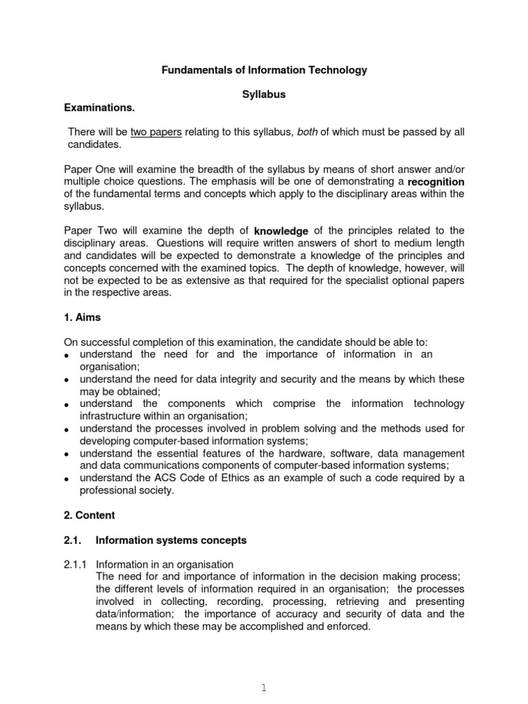 Fit 2000 Syllabus v1.0 | PDF | Computer Program | Programming Fit 2000 Syllabus v1.0 | PDF | Computer Program | Programming