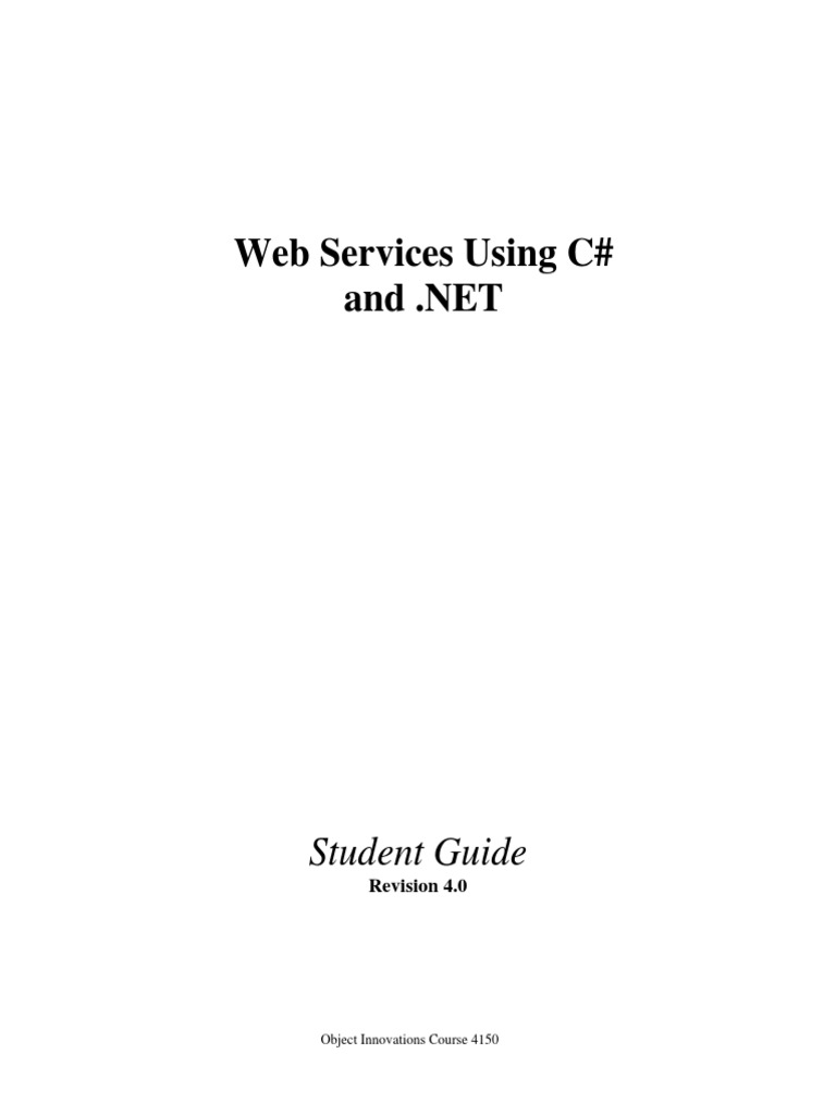 Webservices C Pdf Web Service Soap