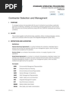 Contractor Management Procedure | PDF