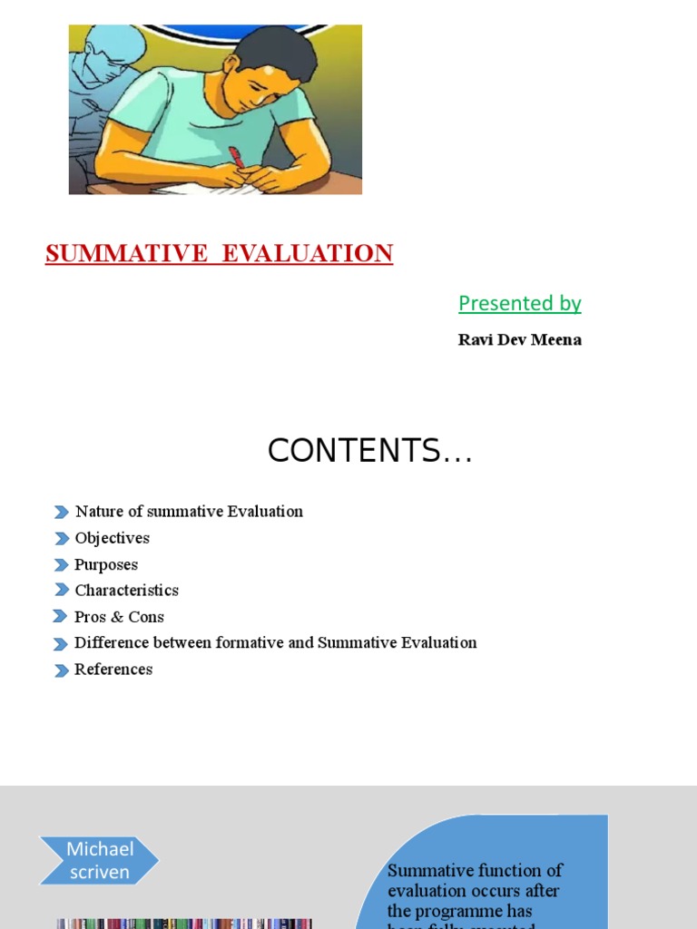 Summative Evaluation Guide | PDF | Business | Self-Improvement