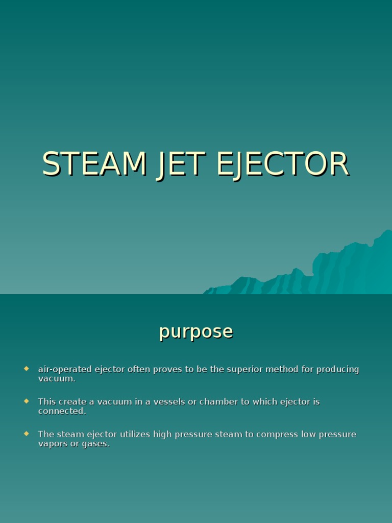 Steam Jet Ejector | PDF | Nozzle | Jet Engine