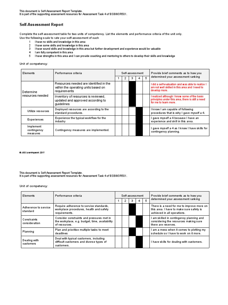 Self-Assessment Task 4 | PDF