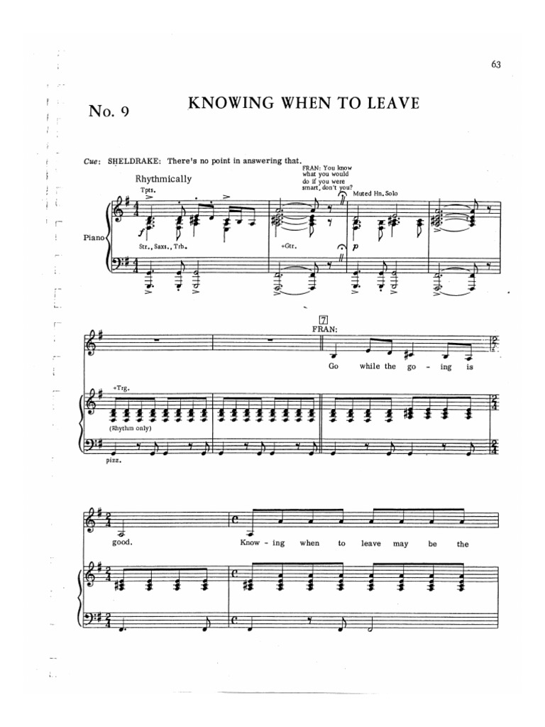 Knowing When To Leave | PDF