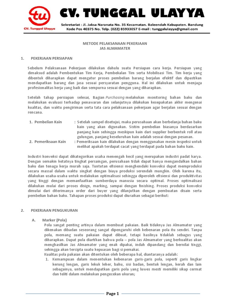 Metode Pelaksanaan Pekerjaan | PDF