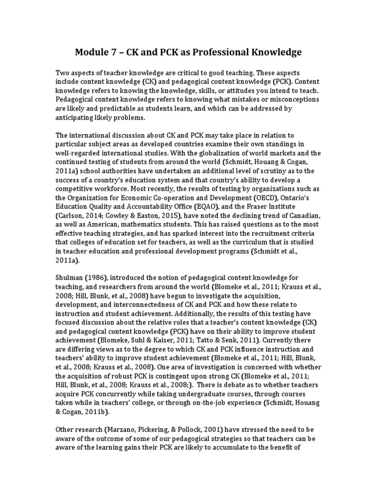 Modules 7 and 8 | Download Free PDF | Curriculum | Teachers