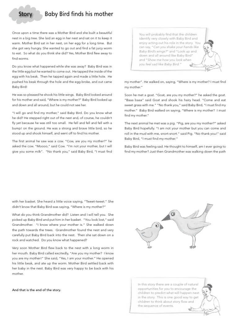 Baby Bird's Search for His Mother | PDF | Self-Improvement