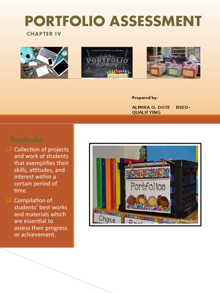 Portfolio Assessment: Prepared By: Almira O. Dote Bsed-Qualifying | PDF ...