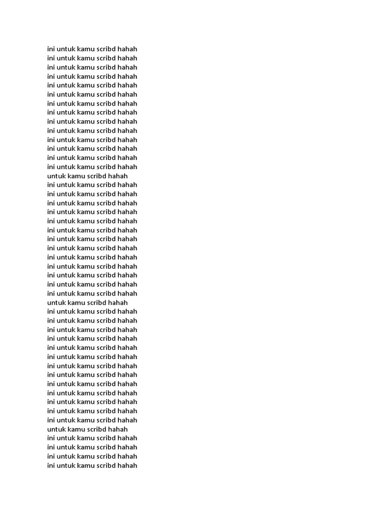 Ini Untuk Kamu Scribd Hahah Copy 4 | PDF